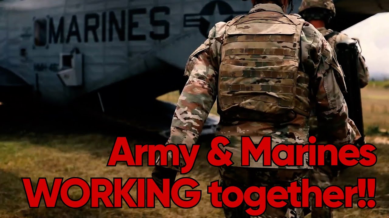 Marines and Army Working Together During Joint Readiness Training - YouTube