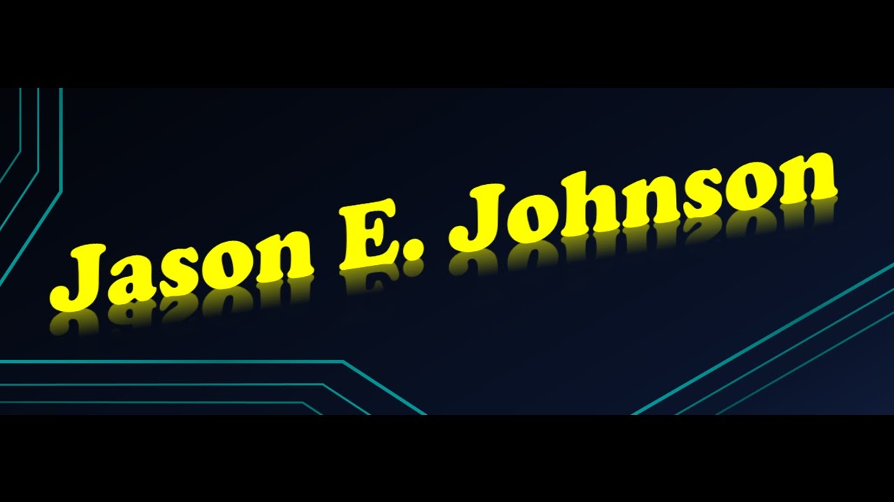 Welcome - Jason E. Johnson - YouTube