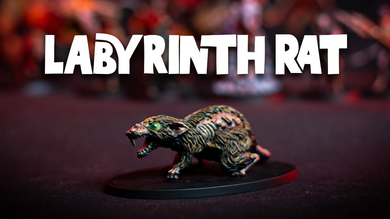 Painting the Labyrinth Rat | Bloodborne Boardgame - YouTube