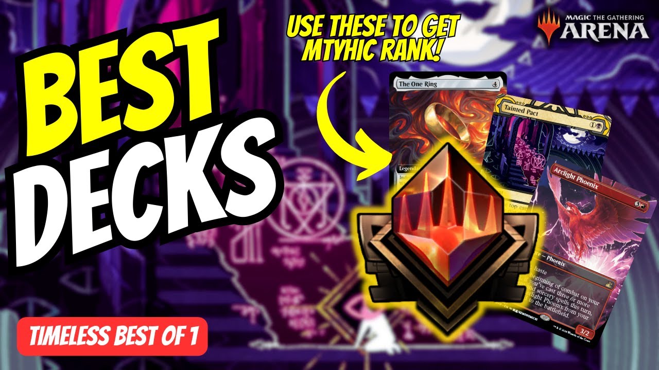 BEST MTG Timeless decks to reach Mythic Rank | MTG Arena Guide - YouTube