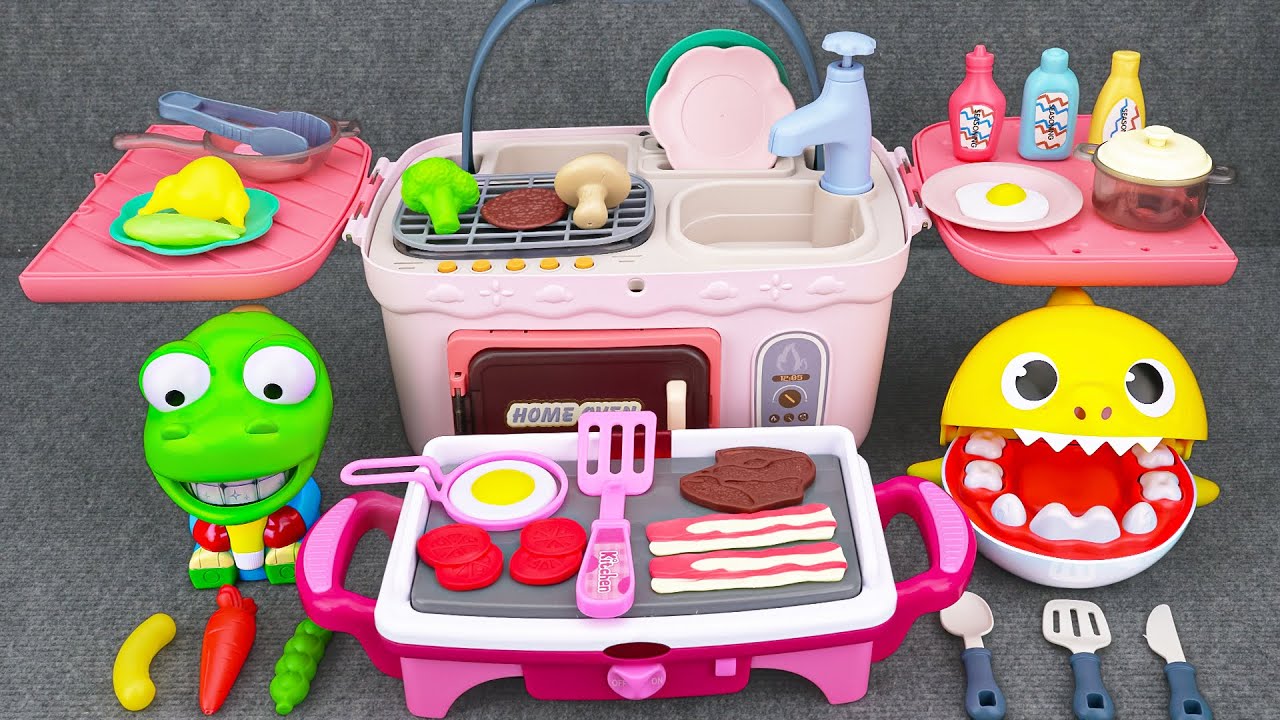 63 Minutes Satisfying with Unboxing Kitchen BBQ Cooking Baby Shark ...