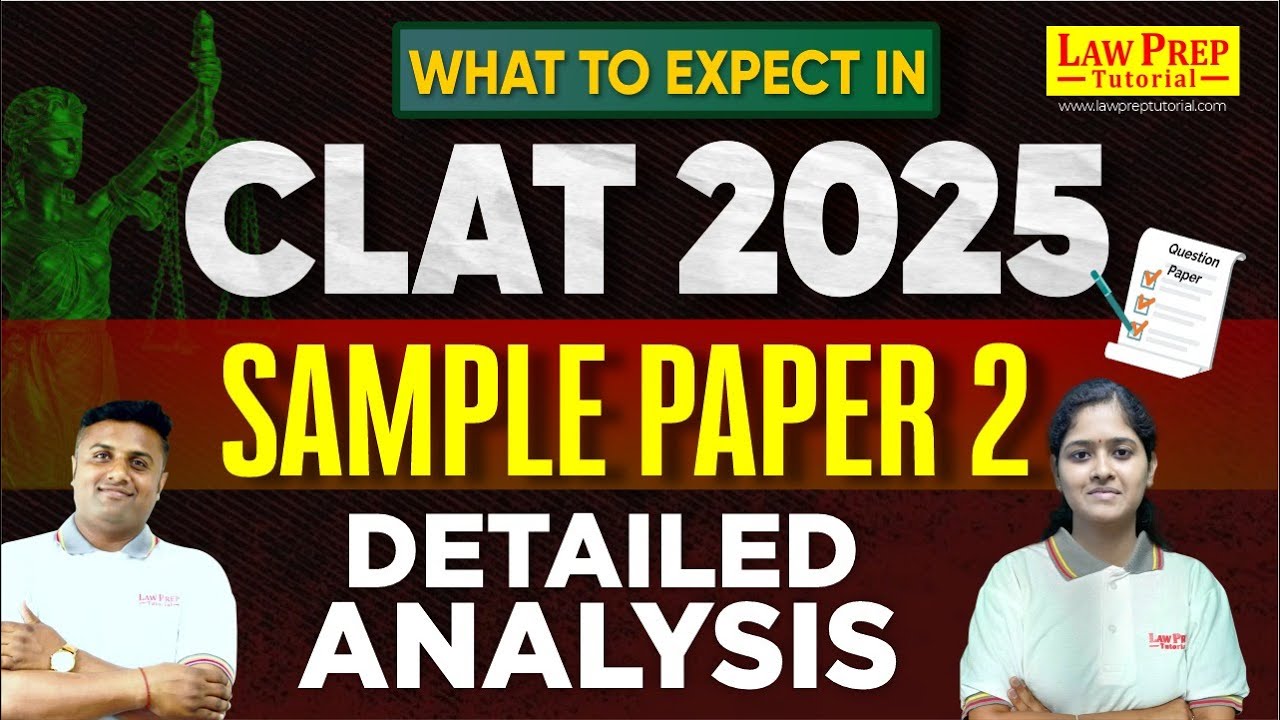 CLAT 2025: Official Sample Paper 2 | Detailed Analysis | CLAT 2025 ...