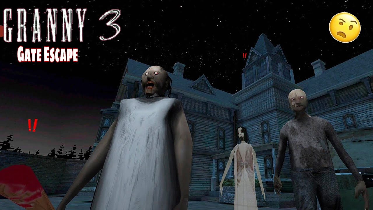 Granny 3 Fastest Main Gate Escape Voiceover pe😎 Must watch Gameplay ...