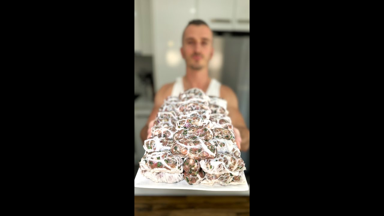 Sheftalia recipe (Cypriot pork sausages) - YouTube