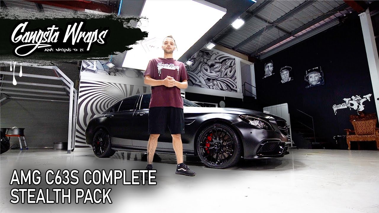 AMG C63S COMPLETE BLACKOUT PACK - YouTube