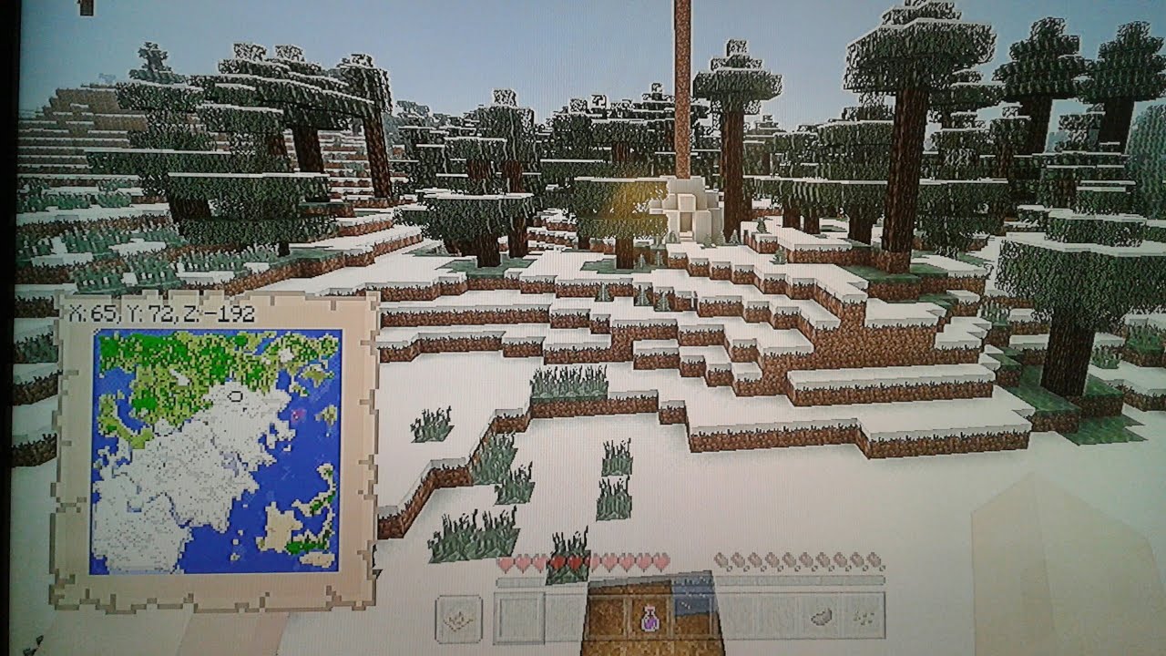 Minecraft ps3 Seeds There Are Igloos In The Trees - YouTube