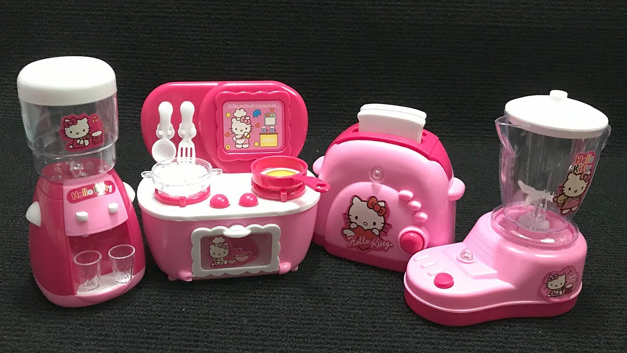 Hello Kitty Pink Mini Household Kitchen Set Satisfying with Unboxing ...