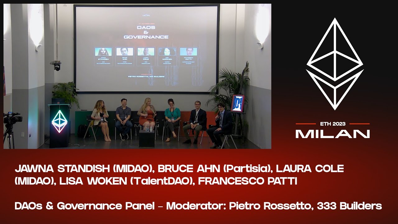 DAOs & Governance Panel - Jawna Standish, Bruce Ahn, Laura Cole, Lisa ...