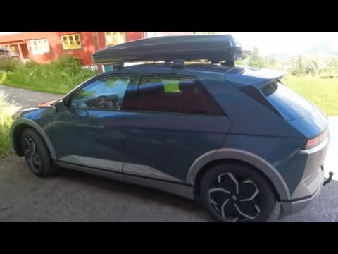 Test av forbruk med og uten takboks på Hyndai Ioniq 5 AWD, og montering ...
