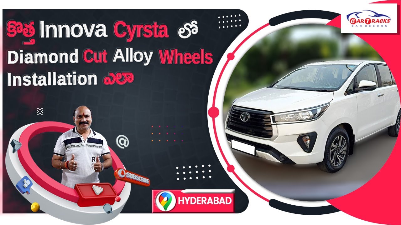 Alloy Wheels Installation For Innova Crysta | Car Tracks Hyderabad ...