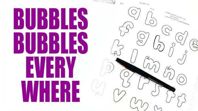 Bubble Letter Uppercase A