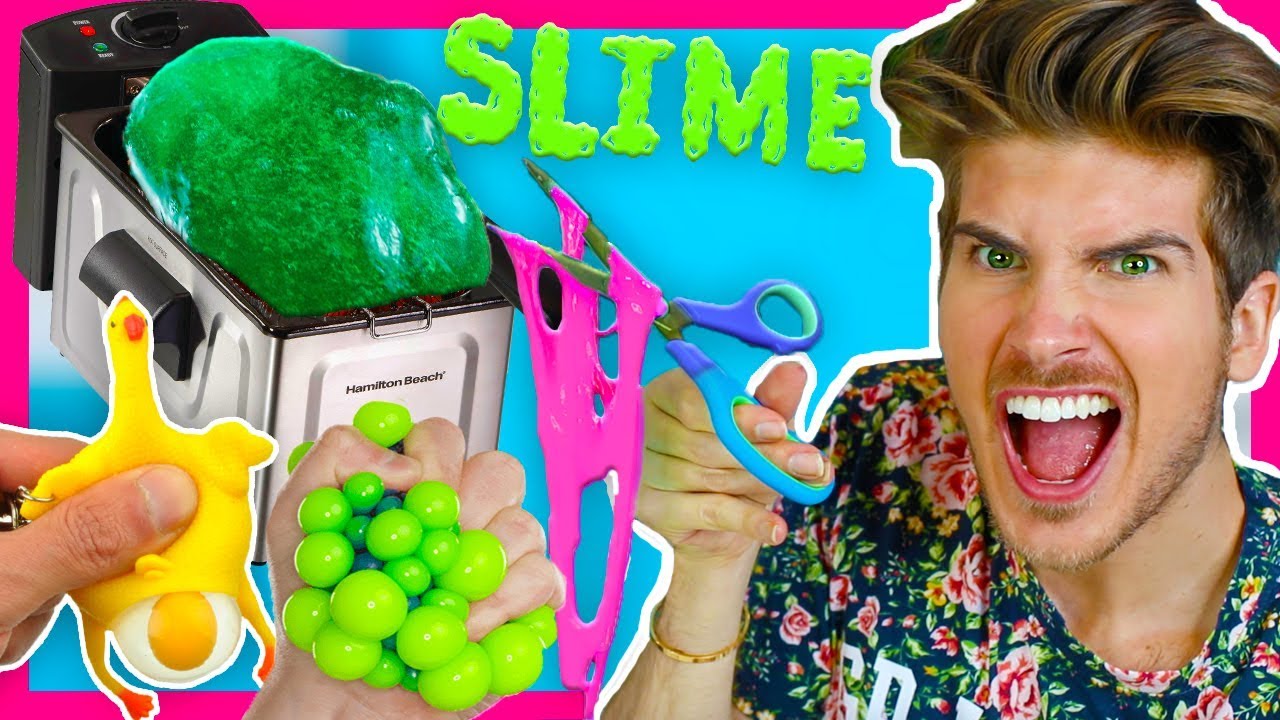 DON'T DEEP FRY SLIME OR STRESS TOYS! - YouTube