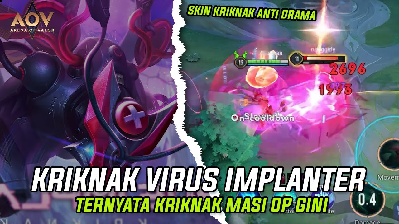 KRIKNAK VIRUS IMPLANTER SKIN!! SKIN MURAH BAGUS ANTI DRAMA~ - YouTube