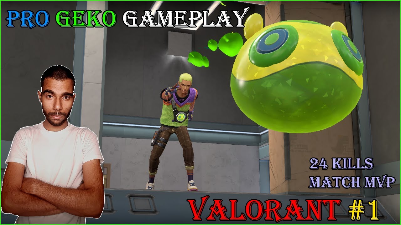 24 Kills Geko Gameplay #1 #valorant #games #trending - YouTube