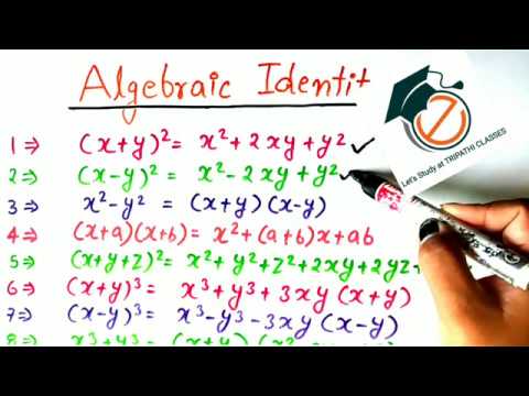 Algebraic Identities, chapter 2,class 9,NCERT - YouTube