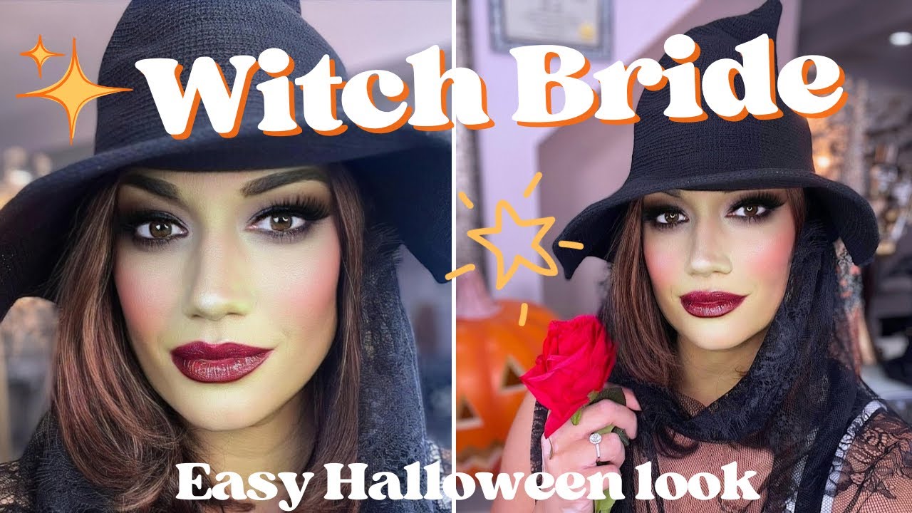 Witch Bride - An Easy Halloween Makeup Look! - YouTube