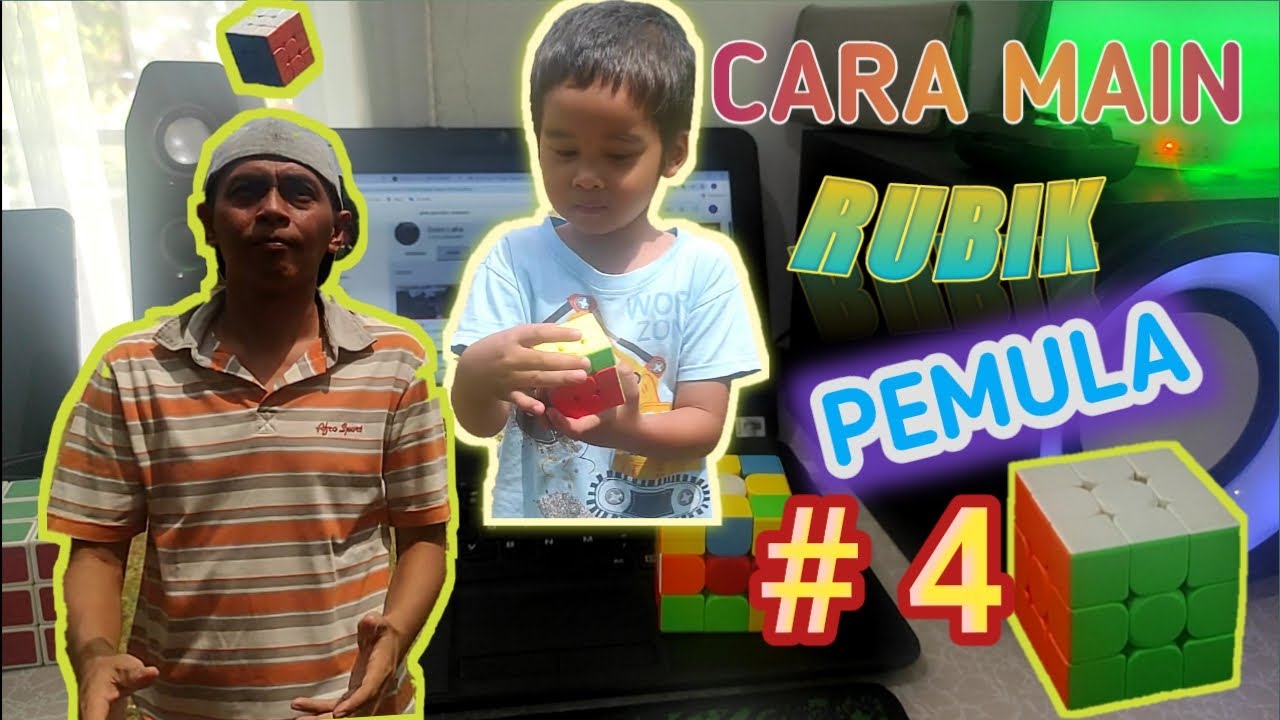 CARA MAIN RUBIK 3X3 UNTUK PEMULA (4) - YouTube