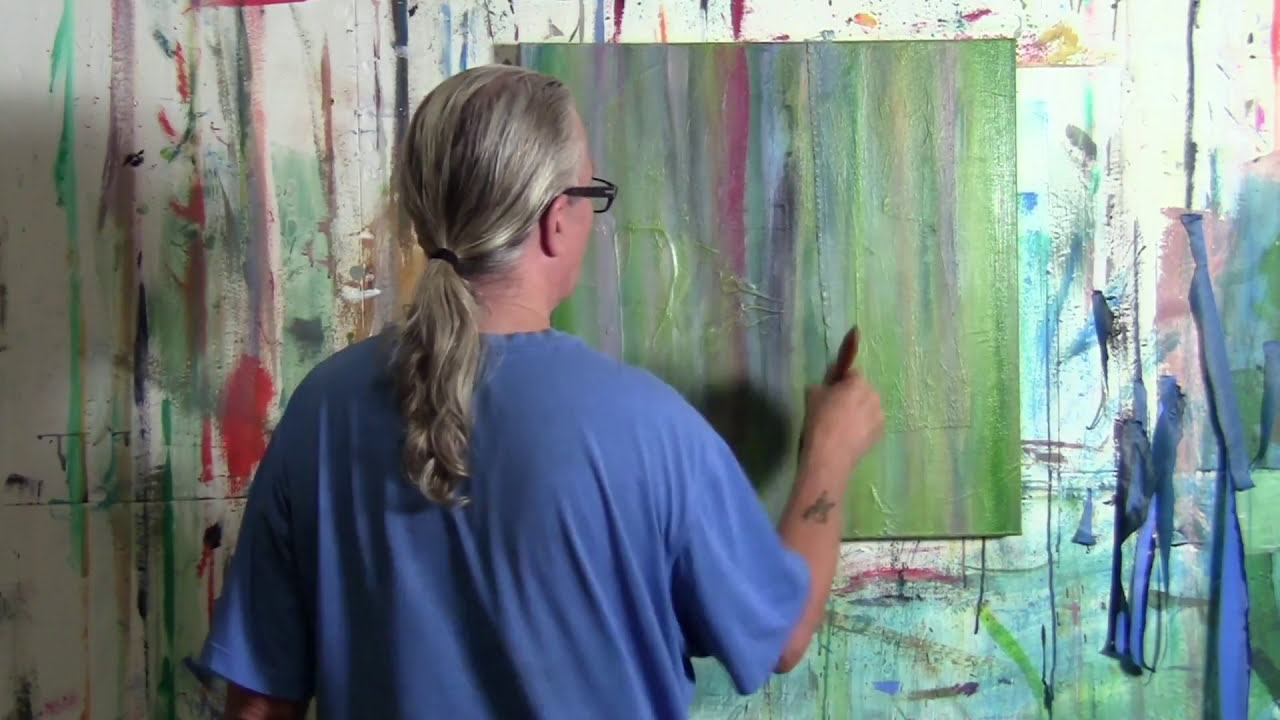 Acrylic Abstract Painting Tutorial #63 with Andy Morris - YouTube