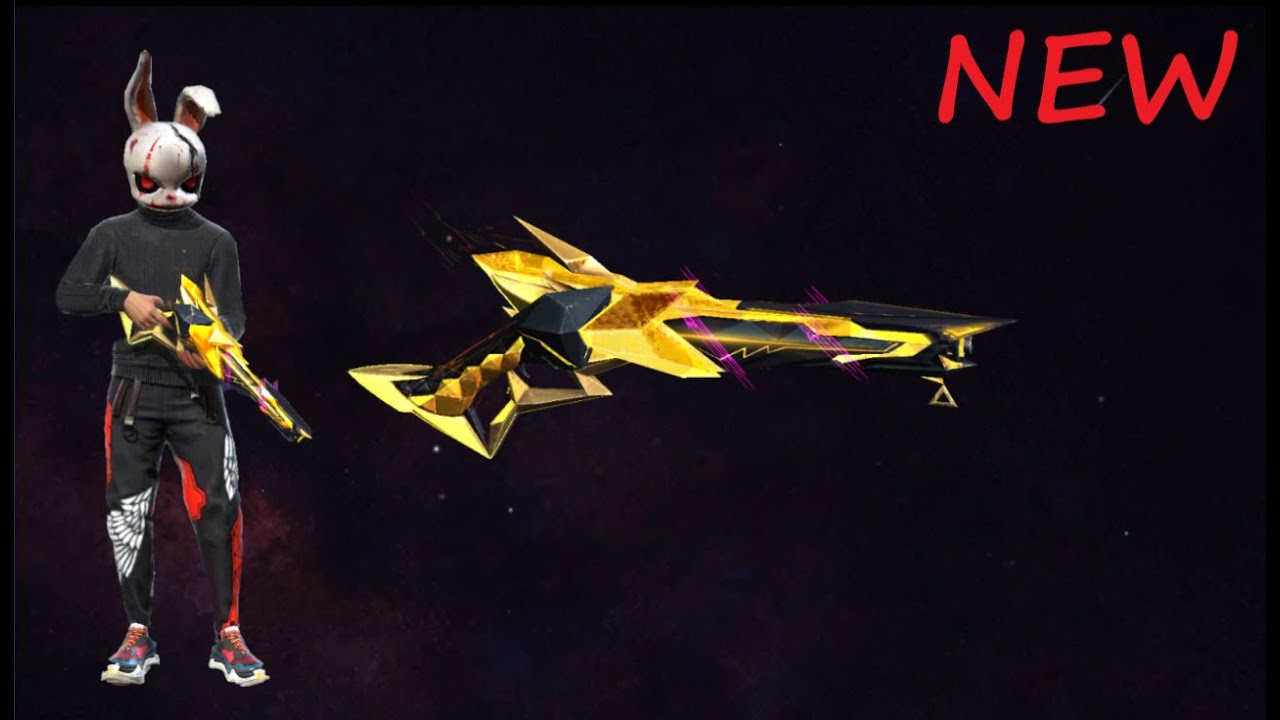 NEW M1887 SKIN FREE FIRE | M1887 GOLDEN GLARE SKIN| Shotgun i ri ...