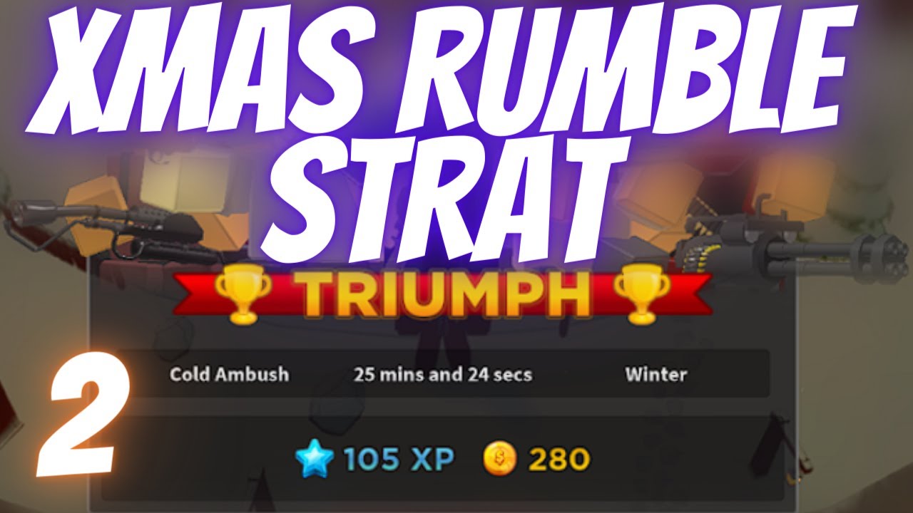 Xmas rumble Tds violent night Strat roblox tower defense simulator ...