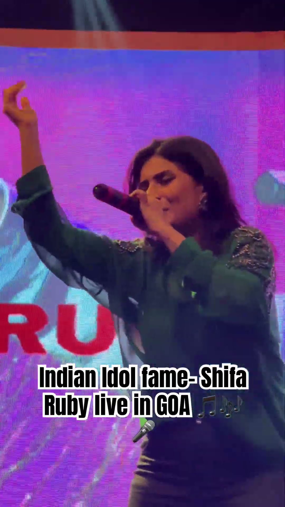 Indian Idol fame-Shifa Ruby live #shifa #song #goa #indianidol13 #songs #songstatus #party #club ...