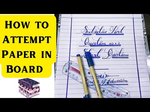 How to impress board chekker /How to attempt paper in board - YouTube