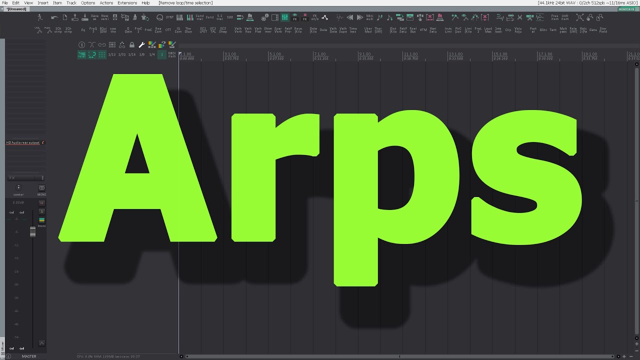 Arps build in Reaper 6 | Sound Design - YouTube