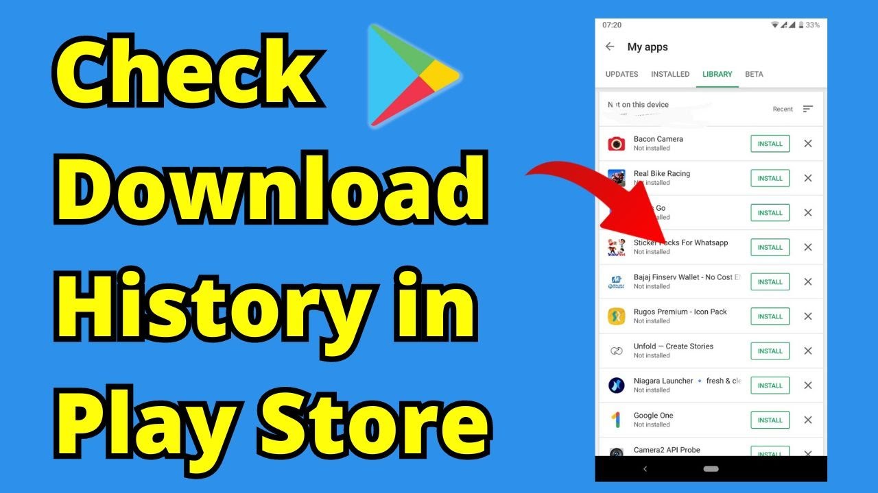 How To See Download History In Play Store | How To Find Out Recently ...