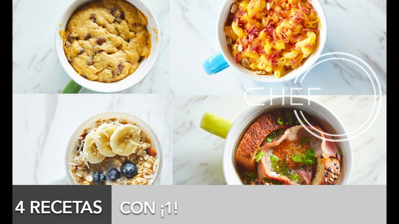 4 ways: Recetas fáciles en microondas - YouTube