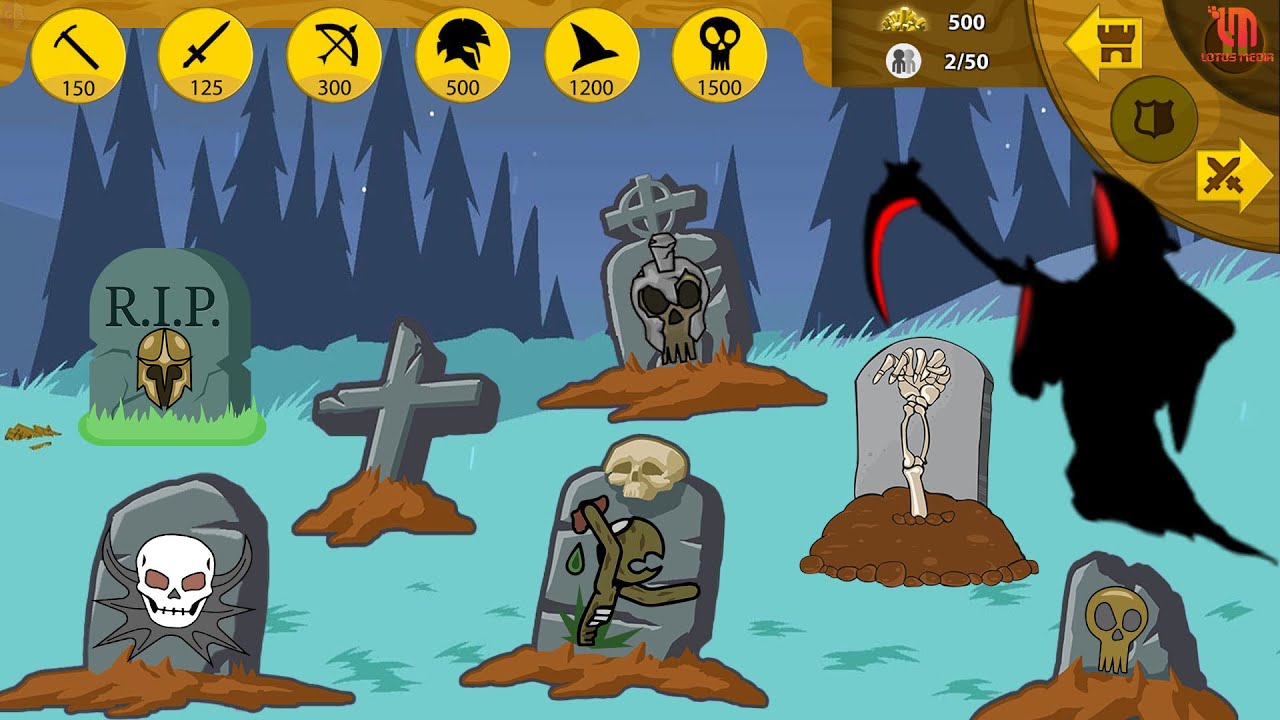 FIGHT BATTLE CHAOS IN MAP ZOMBIE DEAD - STICK WAR LEGACY - YouTube