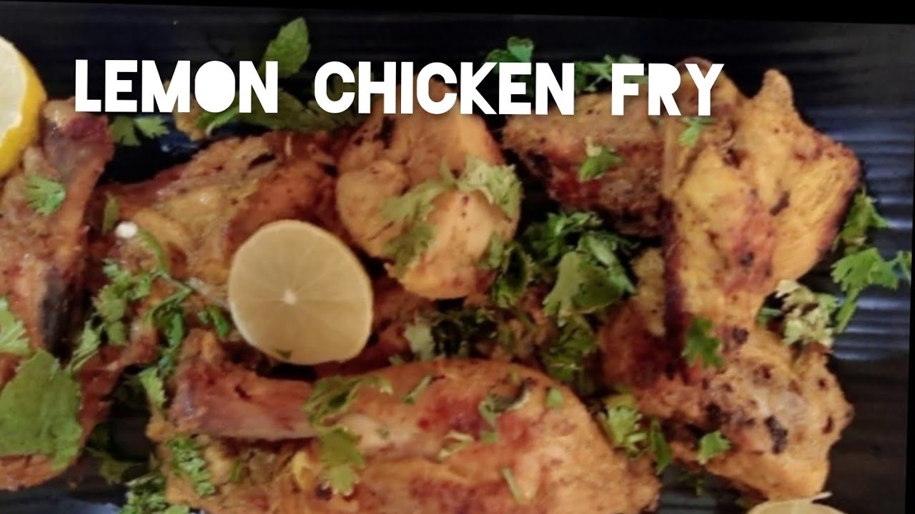 lemon chicken||easy and tasty chicken dry fry|| chicken special ...