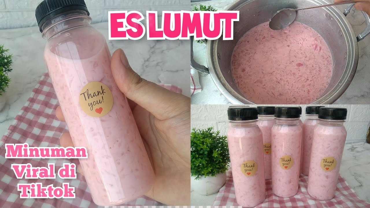 Minuman Es Viral Tiktok Es Lumut Youtube