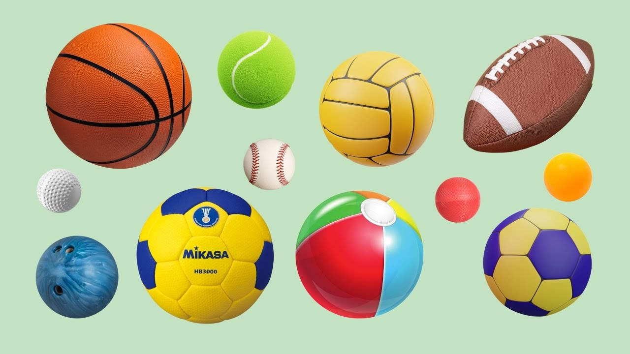 Sport Ball Names IN ENGLISH for ALL - YouTube