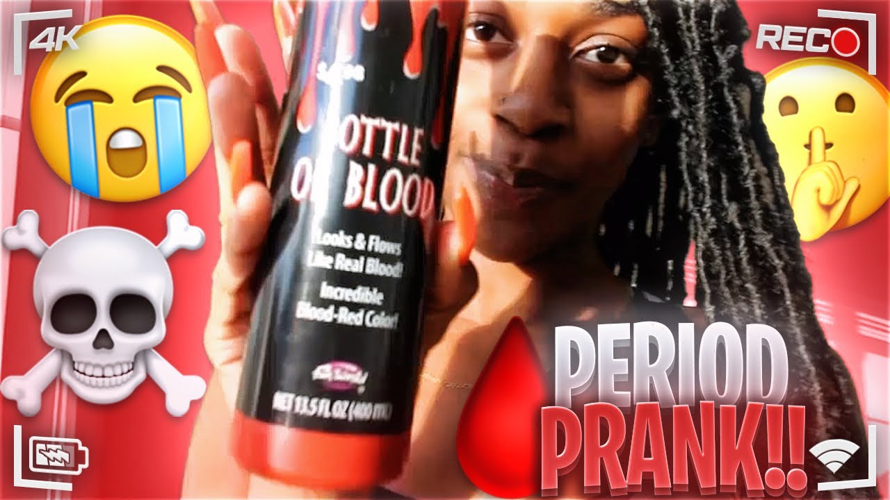 PERIOD PRANK ON BOYFRIEND!!!( HE THREW UP 😂 ) VLOGMAS DAY 3 - YouTube