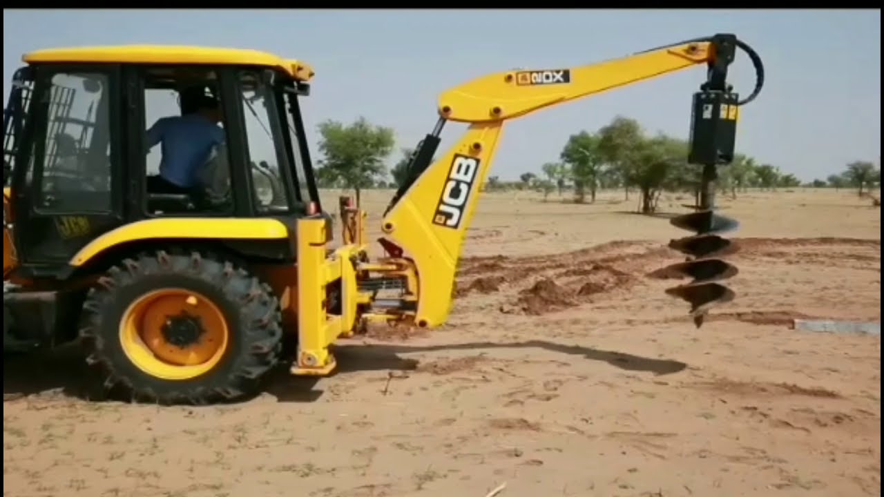 JCB Polemaster Mechine Work || Pole Drilling Mechine || JCB electric ...