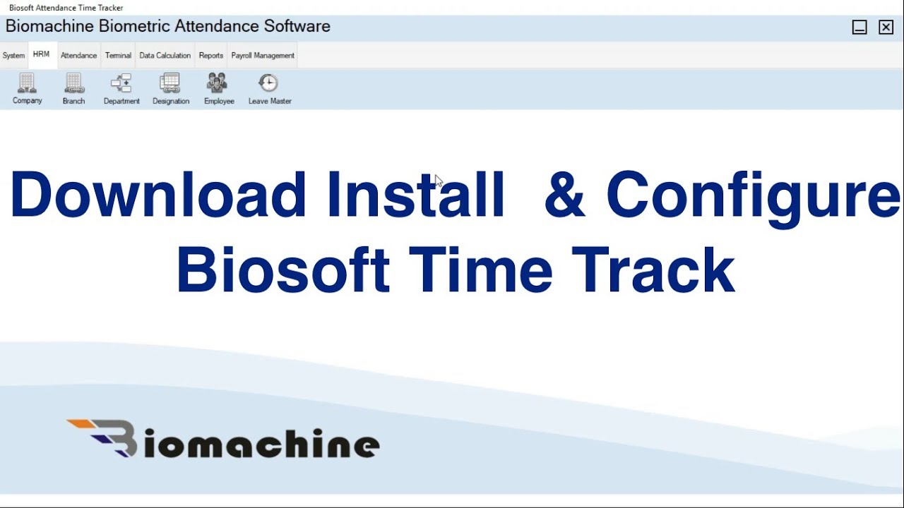 How to download and install Biomachine Time Track Software - YouTube