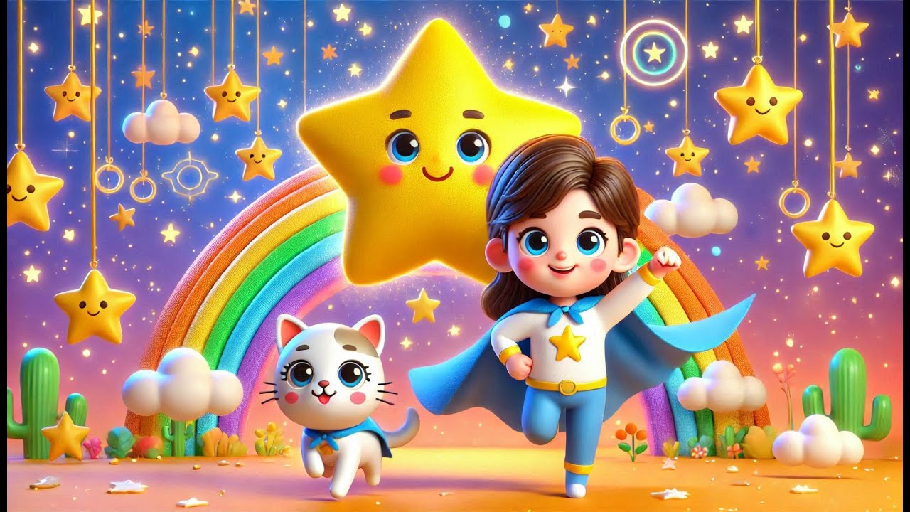Twinkle Twinkle Little Star + The Wheels on the Bus | Nursery Rhymes ...