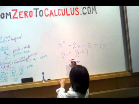 6-Year Old Math Wiz Jared Solving Algebra "Quadratic Equation" at ...
