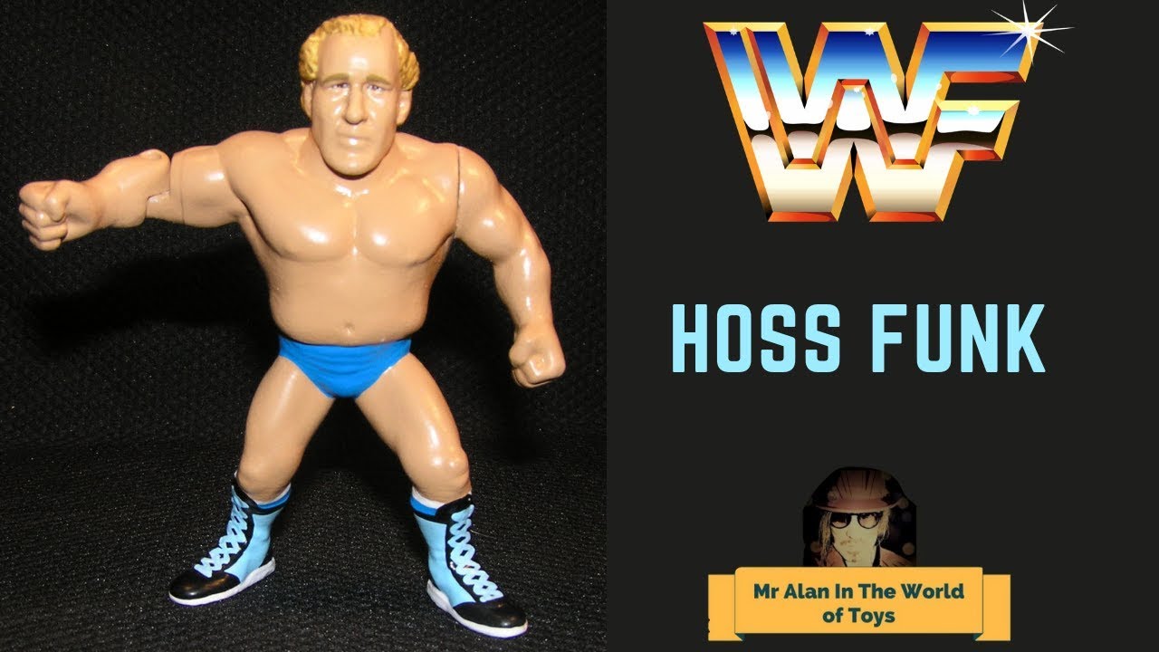 WWF Hasbro Custom Action Figure Hoss Funk Review - YouTube