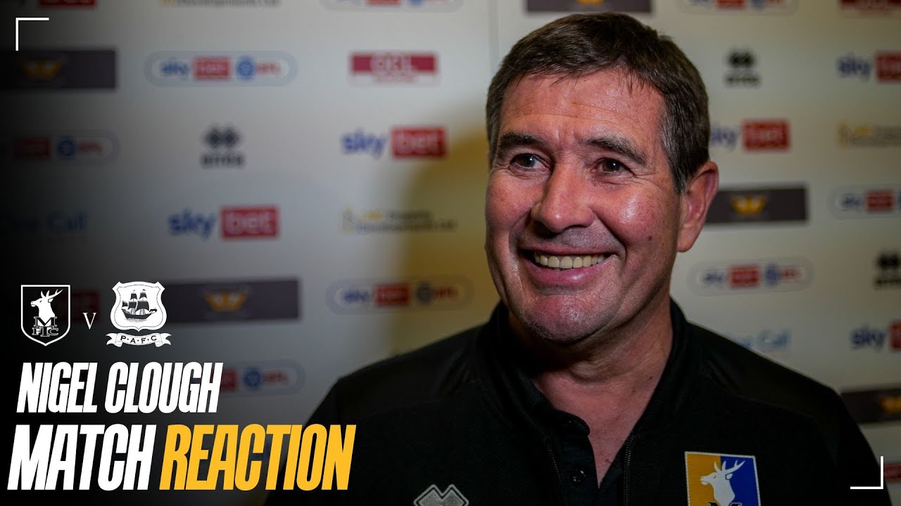 Nigel Clough post-match interview 🗣️ | Stags 2-0 Plymouth - YouTube