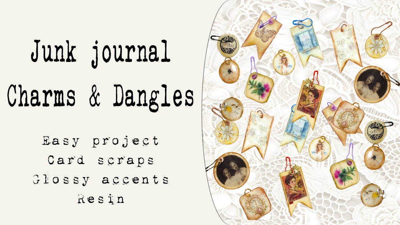 Journal charms and dangles FREEBIE - YouTube