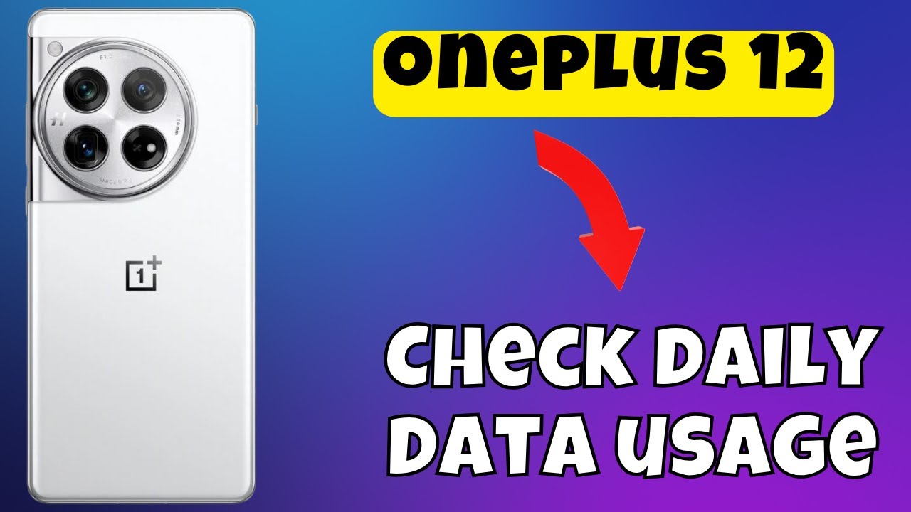 Check daily data usage Oneplus 12 || How to use data options || Check ...