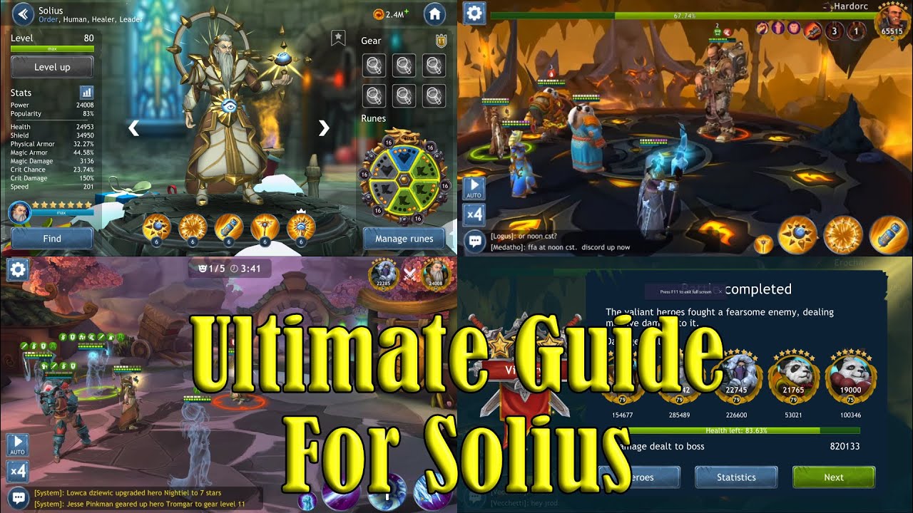 Solius Ultimate Guide! Arena, Raids, and More. - Dragon Champions - YouTube
