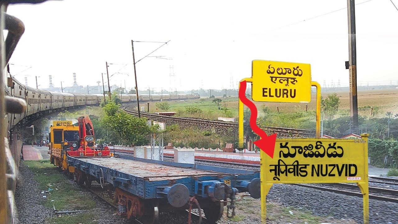 On Board Train Journey || #ELURU {TO} #NUZVIDU || #Ratnachal Sf_express ...