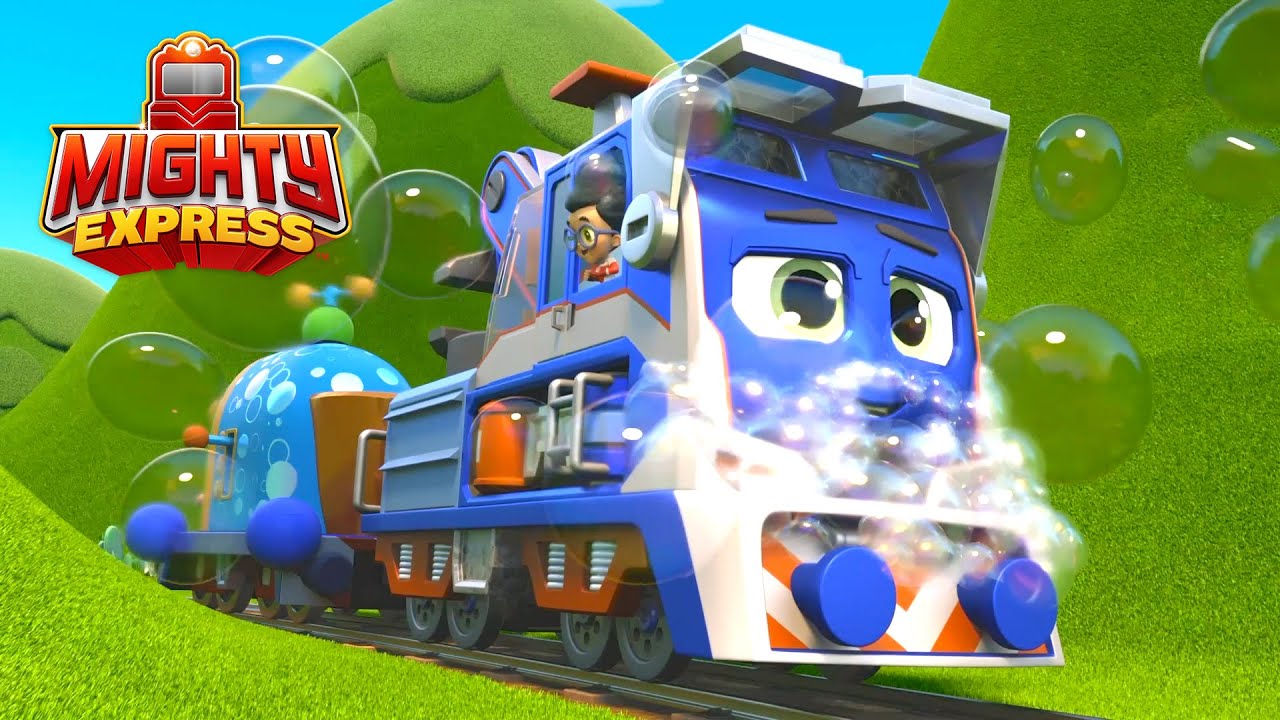 Milo Tries the Bubble Machine | Mighty Express Clips | Cartoons for ...