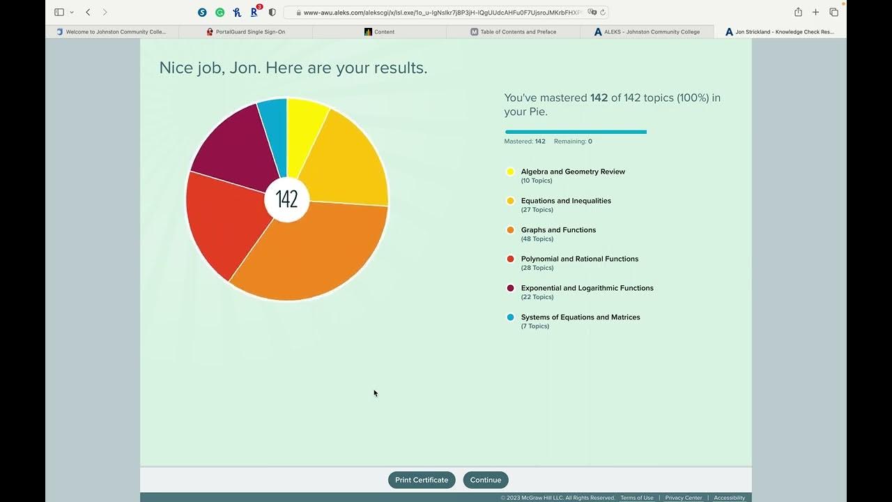 ACTIVATING ALEKS TUTORIALS AND KNOWLEDGE CHECK (without modifications) - YouTube