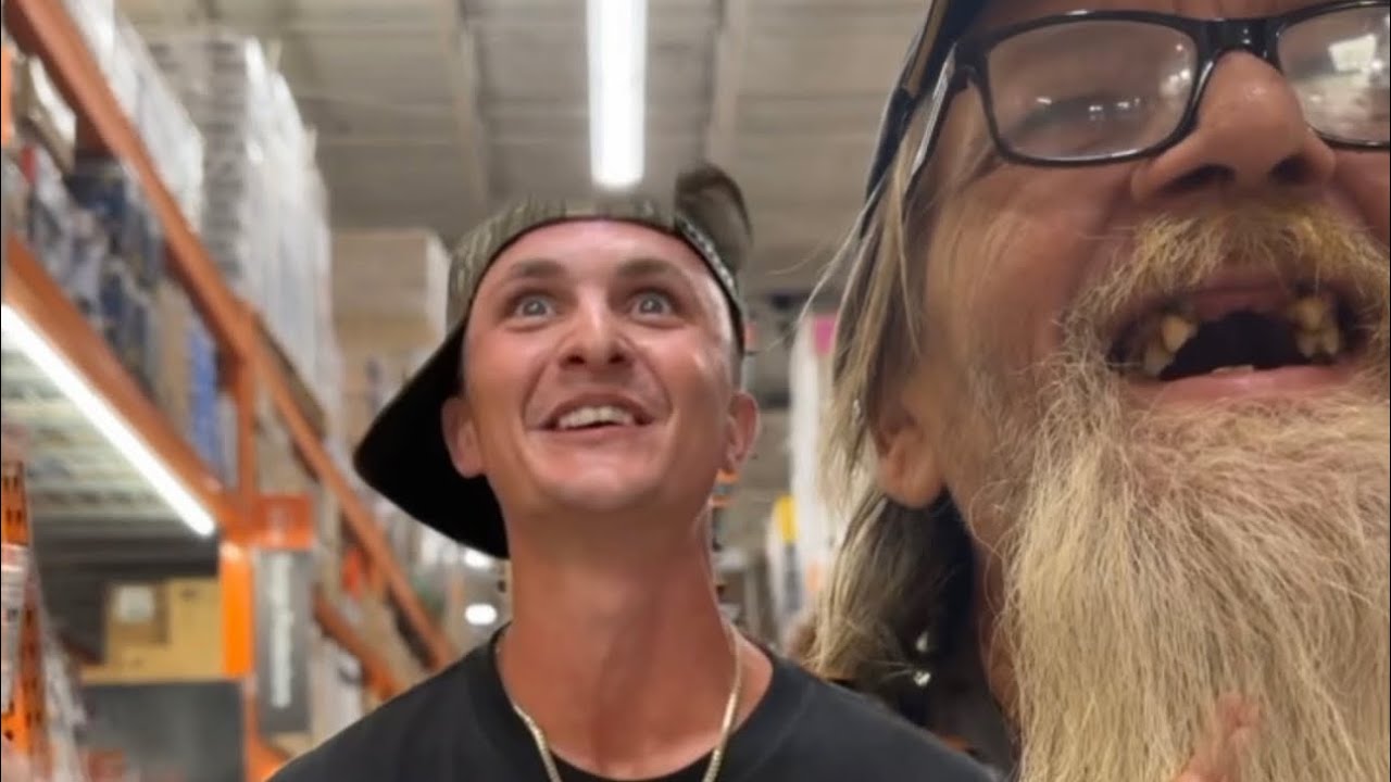 Found Daddy in Home Depot😂 double camera prank - YouTube