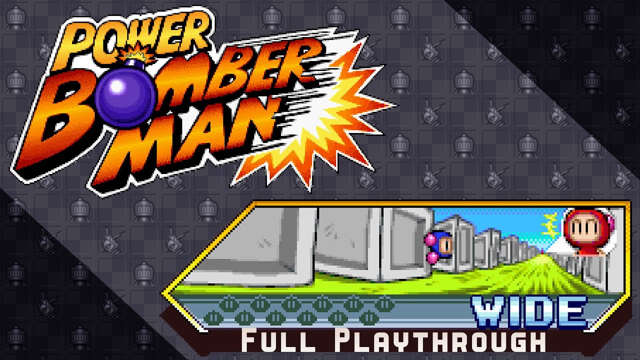 Power Bomberman: Wide Mode ~Full Playthrough~ - YouTube