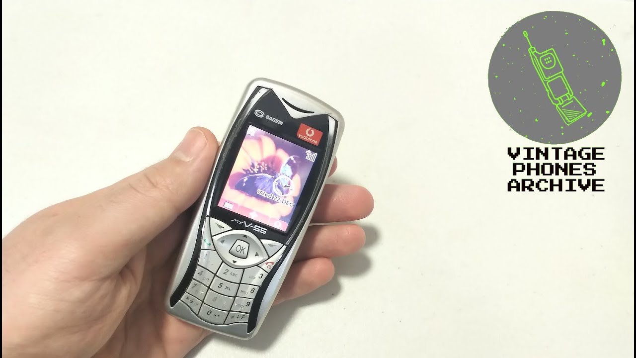 Sagem myV-55 Mobile phone menu browse, ringtones, games, wallpapers ...