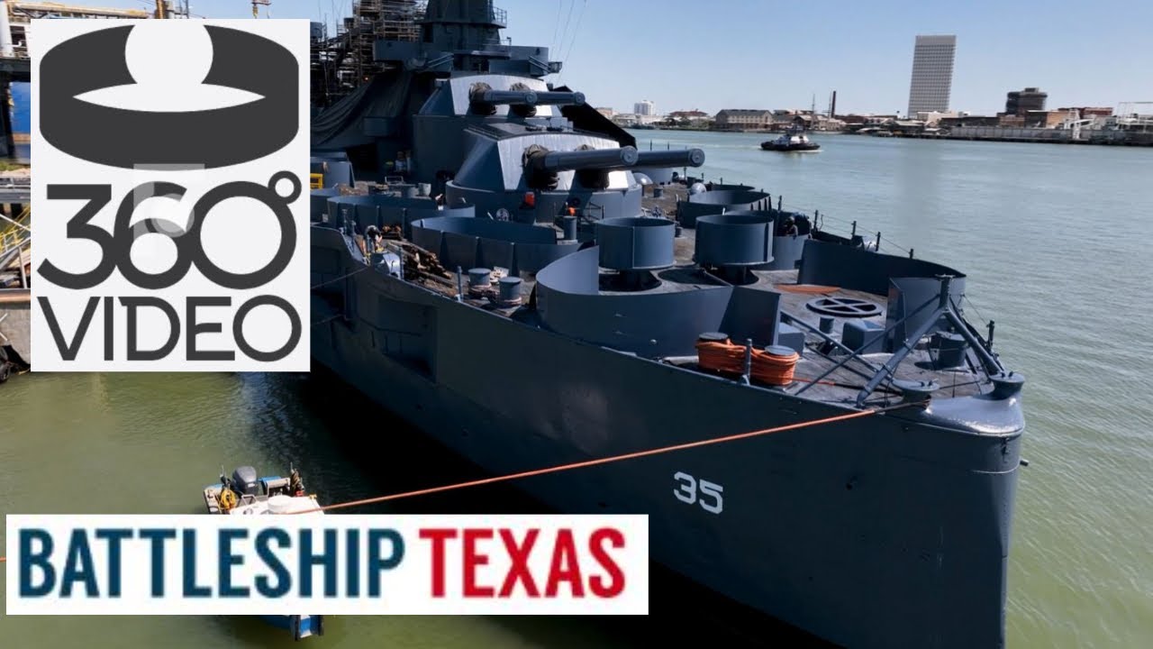 360° Tour of the Historic Battleship Texas | Captured in Stunning 4K ...
